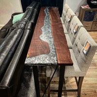 River Table Bar Top Bar Custom Bar Top Wood Bar Top - Etsy Canada