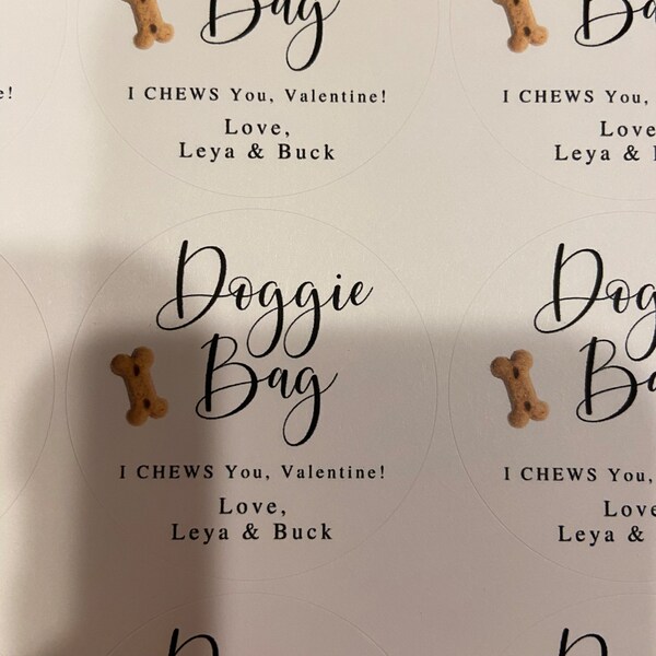 40 Doggie Bag Wedding Stickers and Bags - Etsy