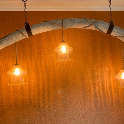 Small Loop Brass Chandelier Fixture Lighting Hanging Chandelier Chain ...