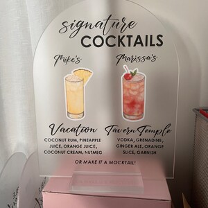 Transfusion Cocktail Sticker Signature Drink Sticker DIY - Etsy