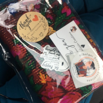 Metallic Floral Scarf Navajo Flower Scarf grandma Scarf saani Diné ...