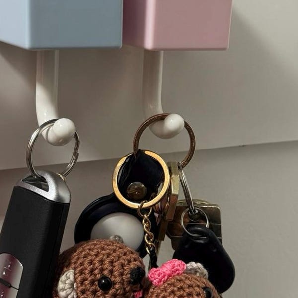 Crochet Rock Hyrax Car Charm: Handmade "wawa Awawa" Animal Keychain - Etsy