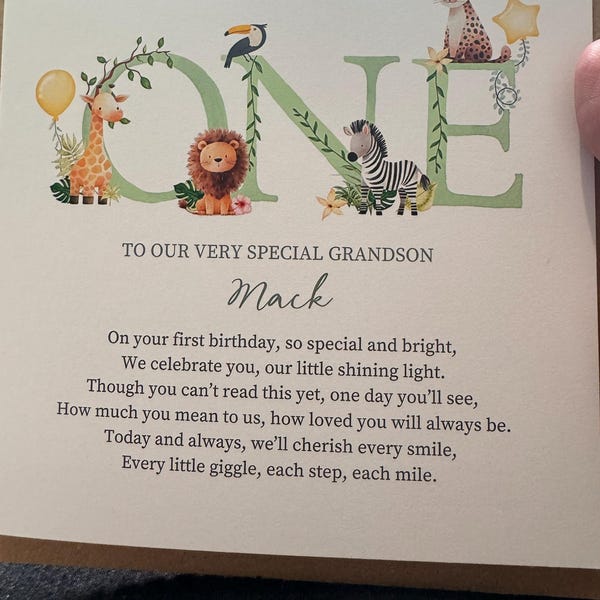 Grandson Christmas Card Personalised Grandson Doodle Christmas Card ...