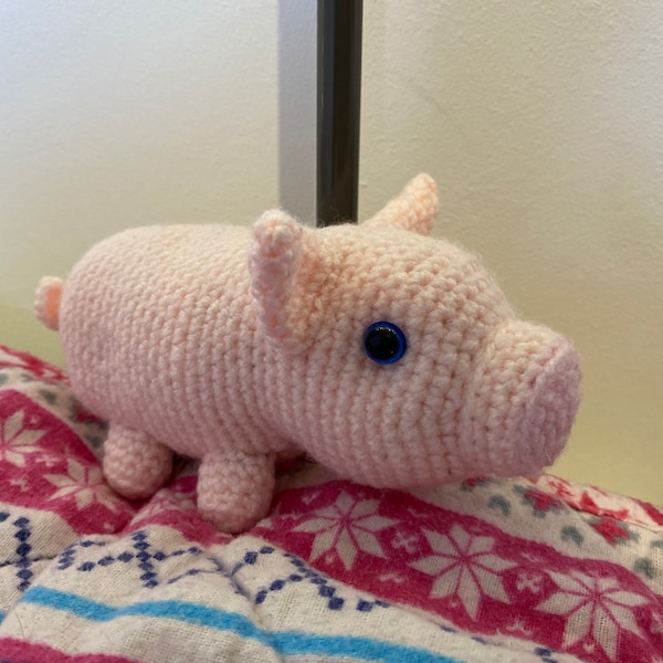 Crochet Pig Pattern - Realistic Crochet Baby Pig Pattern - Crochet Baby ...