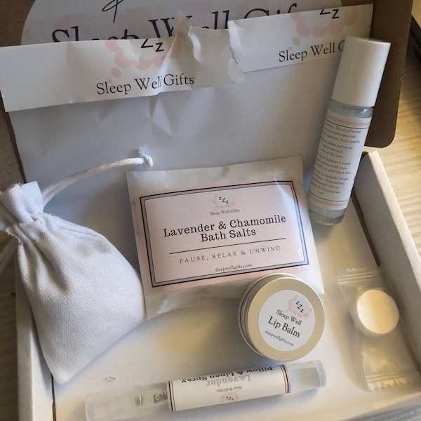 Sleep Well Gift Box /relaxation Pamper Box /wellbeing Letterbox Gift ...