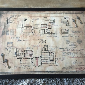 Resident Evil, the Spencer Mansion Plan, High Quality, A1/A2 Prints - Etsy