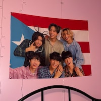 Zb1 Hanbin Hao Gay Pride Flag, Zerobaseone Haobin Wedding Kpop Flag ...