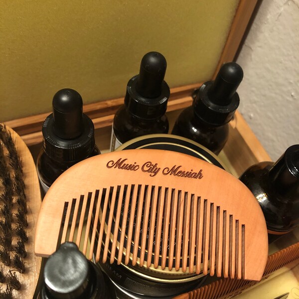 Custom Engraved Beard Combs, Thin Beard Comb - Etsy