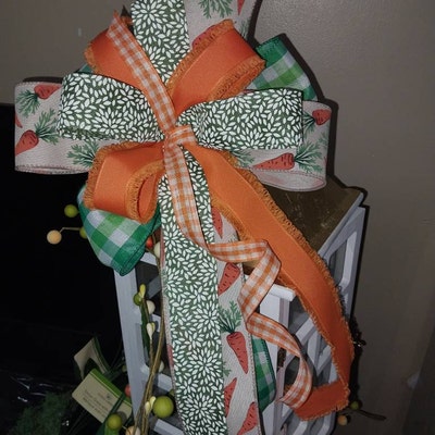 Army Forge Bow, Army Bow, Green and Burlap Bow, Bow for Lantern Wreath ...