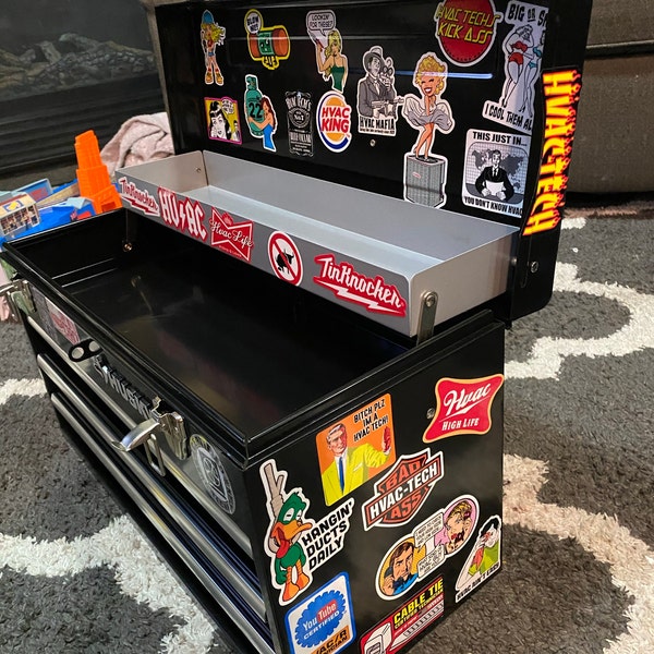 HVAC TECH Hard Hat Stickers, 45+ Hardhat Sticker and Decals, Toolbox ...