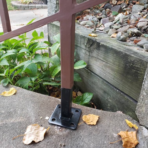 REPAIR Broken 1 Porch Handrails Rusted Out 6pk for Hollow 1 Rail Posts ...