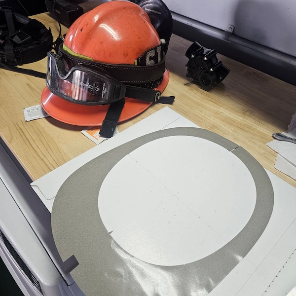 Tactical Red Line Fire Helmet Wrap Sticker Overlay Label Vinyl Wrap - Etsy