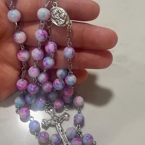 9" Lady of Lourdes Statue Blessed Mother Mary - Etsy
