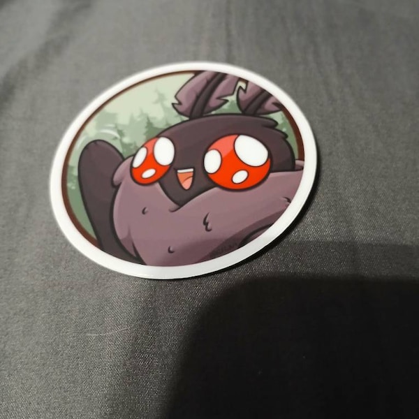 Cute Cryptid Boba Mothman Button Mothman Live Laugh Lurk - Etsy
