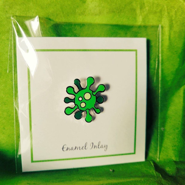 Virus Enamel Lapel Pin- EP120- Virus, Infectious Agent, Microbiology ...