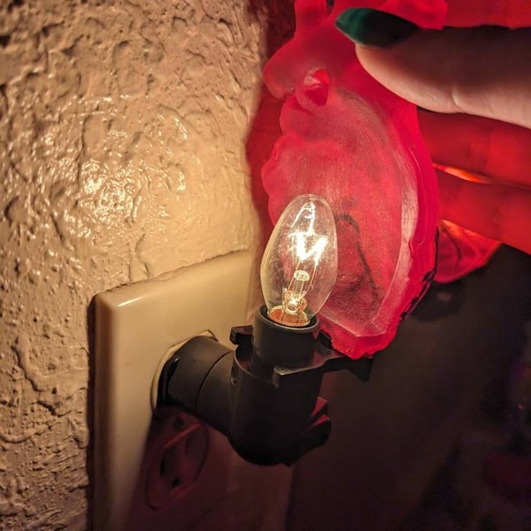 Anatomical Heart Nightlight, Hand Painted Resin Sculpture | Gothic ...