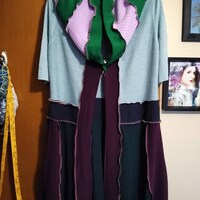 Upcycled Sweater Coat TUTORIAL by Katwise - Elf Coat - Etsy Israel