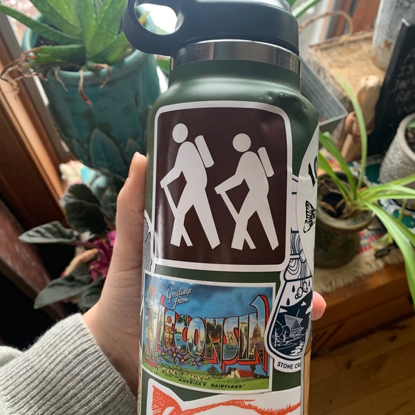 Two Hiker Trail Sign Decal! - Etsy