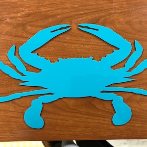 Blue Crab Silhouette Vector .eps, .dxf, .svg .png. Vinyl Cutter Ready ...