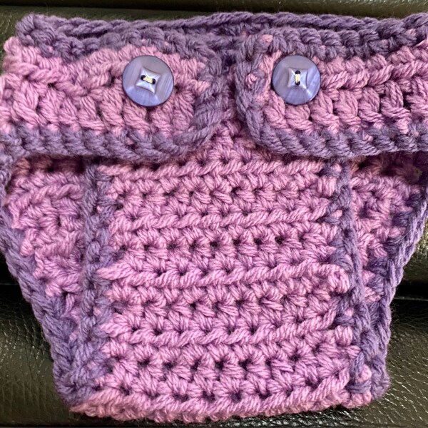 Crochet Diaper Cover and Beanie Pattern - Newborn Photo Prop - Soaker ...