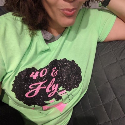 40 and Fly Birthday Shirt Forty Birthday Shirt Birthday Shirt Women B ...