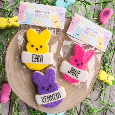 Treats for My PEEPS Treat Bag Topper 4, 4.5, 5 and 6.5, Easter PEEPS ...