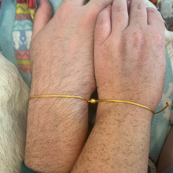 Invisible String | Magnetic Couples Bracelets - Etsy