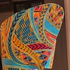 Ankara African Print Headdress Crown With Metallic Detail. Red & Gold ...