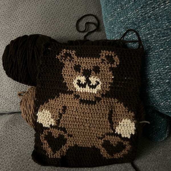 Pulling Teeth Tapestry Crochet Pattern PDF, Single Crochet Graph ...