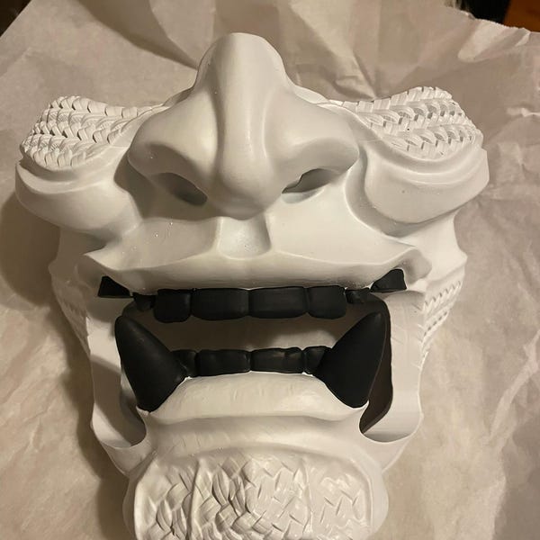 Oni Mask Dual Katana Display - Etsy