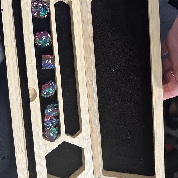 Dungeons Box™ D&D Dice Box USA Made Handmade Hero Dice Vault Bamboo ...