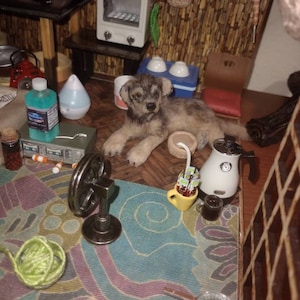 MADE to ORDER Custom Miniature 1/12 Scale Irish Wolfhound Dog Lying ...