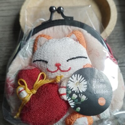 Japanese Cat Coin Purse - Etsy