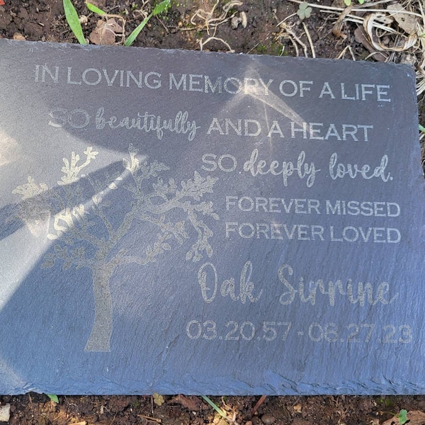 Personalized Memorial Stone.grave Marker,sympathy Gift.remembrance ...