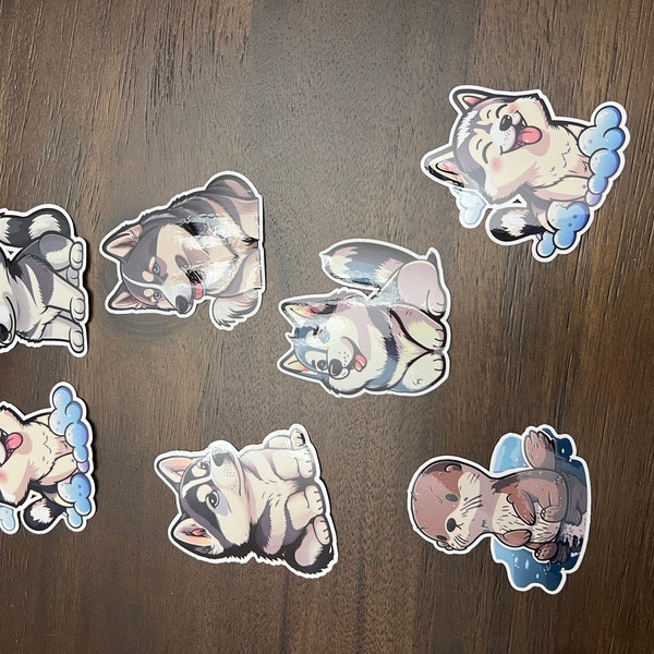 Cute Border Collie Sticker Kawaii Border Collie Sticker Vinyl Dog ...