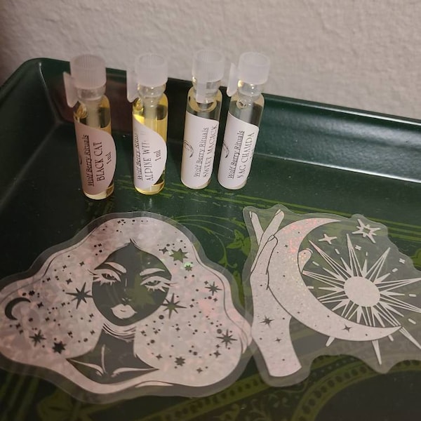 Fin Raziel 2ml Perfume Oil, Glass Vial Sample, Smokey and Potent Aromas ...