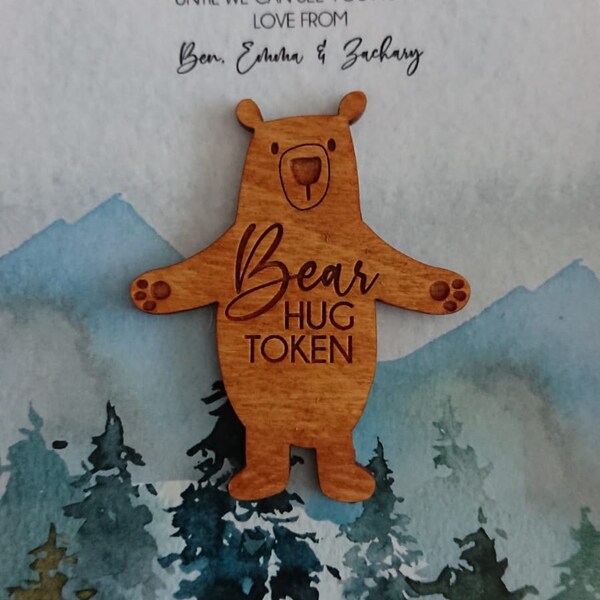 Sending You a Big Bear Hug Until We Can See You Again Pocket Hug Token ...