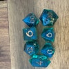 Jinx's Influence 7 Piece Handmade D&D Dice Hand Crafted Dungeons and ...