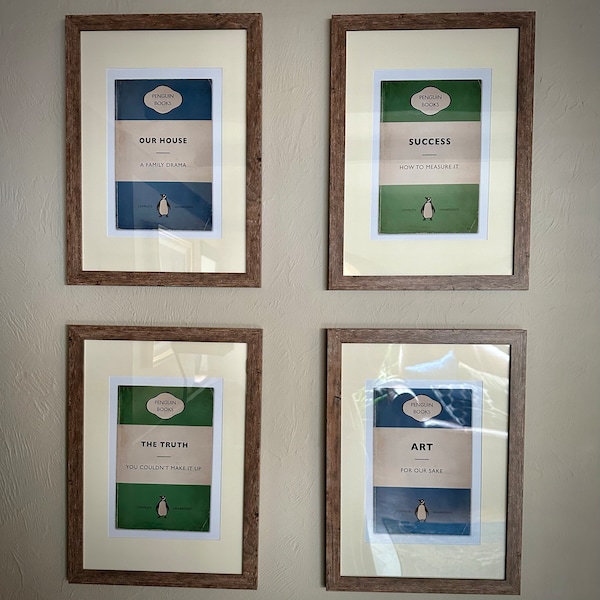 Custom Penguin Book Cover Poster | Personalised Vintage Book Print ...