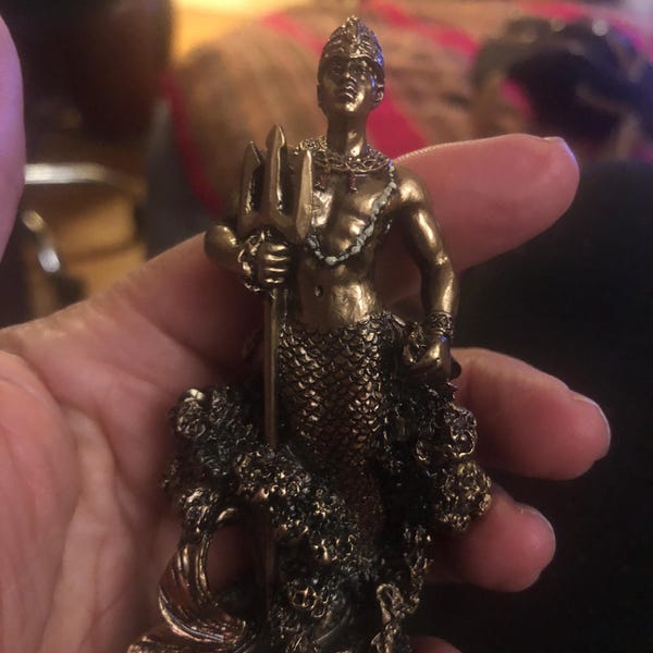 Vintage Medusa Mini Statue Small Hand-painted Ancient Greek Gorgon ...