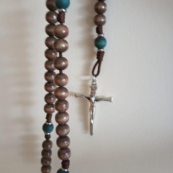 Road to Damascus Catholic Rosary for Men With Exclusive Wood Beads ...