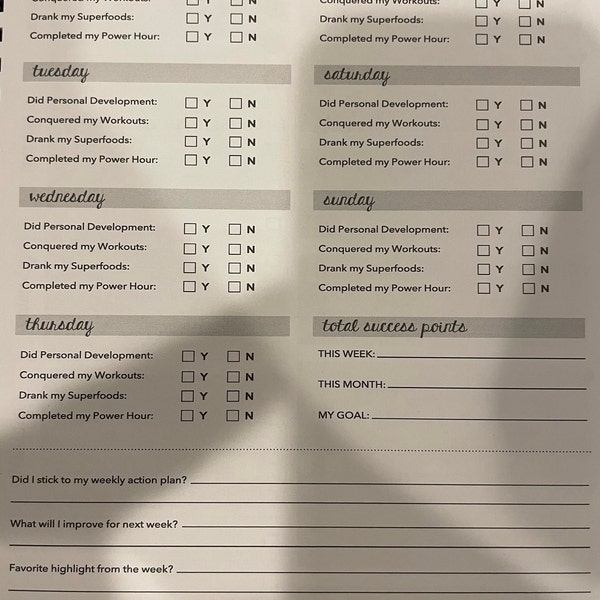 Coach Action Hour Notebook - Power Hour Notebook - BB Coach Notebook ...