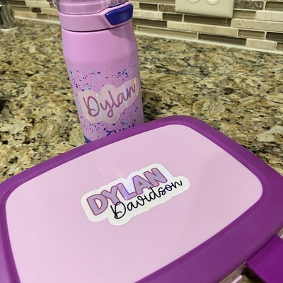 Personalized Name Sticker, Custom Name Sticker, Pastel Name Sticker ...