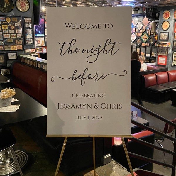 Gold Wedding Easel: Lightweight Sign Stand (up to 24" X 36" and 8lbs ...