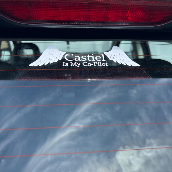 Supernatural Inspired Castiel is My Co-pilot Precision Die Cut Vinyl ...
