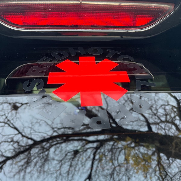 Red Hot Chili Peppers Logo Vinyl Decal - Two Color - Etsy