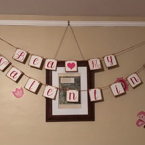 VALENTINES DAY BANNER, Valentines Day Decoration, Be My Valentine ...