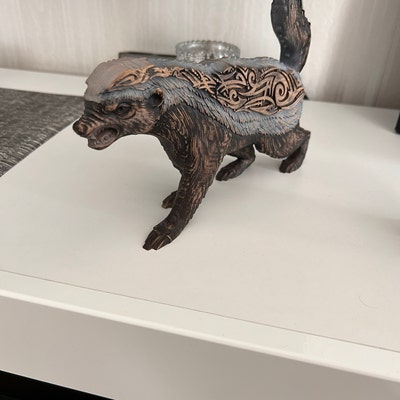 Goat Statue, Viking Goat, Goat Figurine, Viking Wood Carving Norse ...