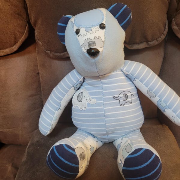 Memory Bear Pattern Simplicity A2115 Pattern Plush Sewing Pattern Memorial Bear Teddy Bear ...