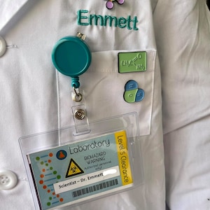 Personalized Kids Dinosaur Lab Coat With Tyrannosaurus Rex | Etsy